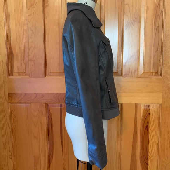American Rag | Jackets & Coats | American Rag Grey Faux Leather Jacket ...